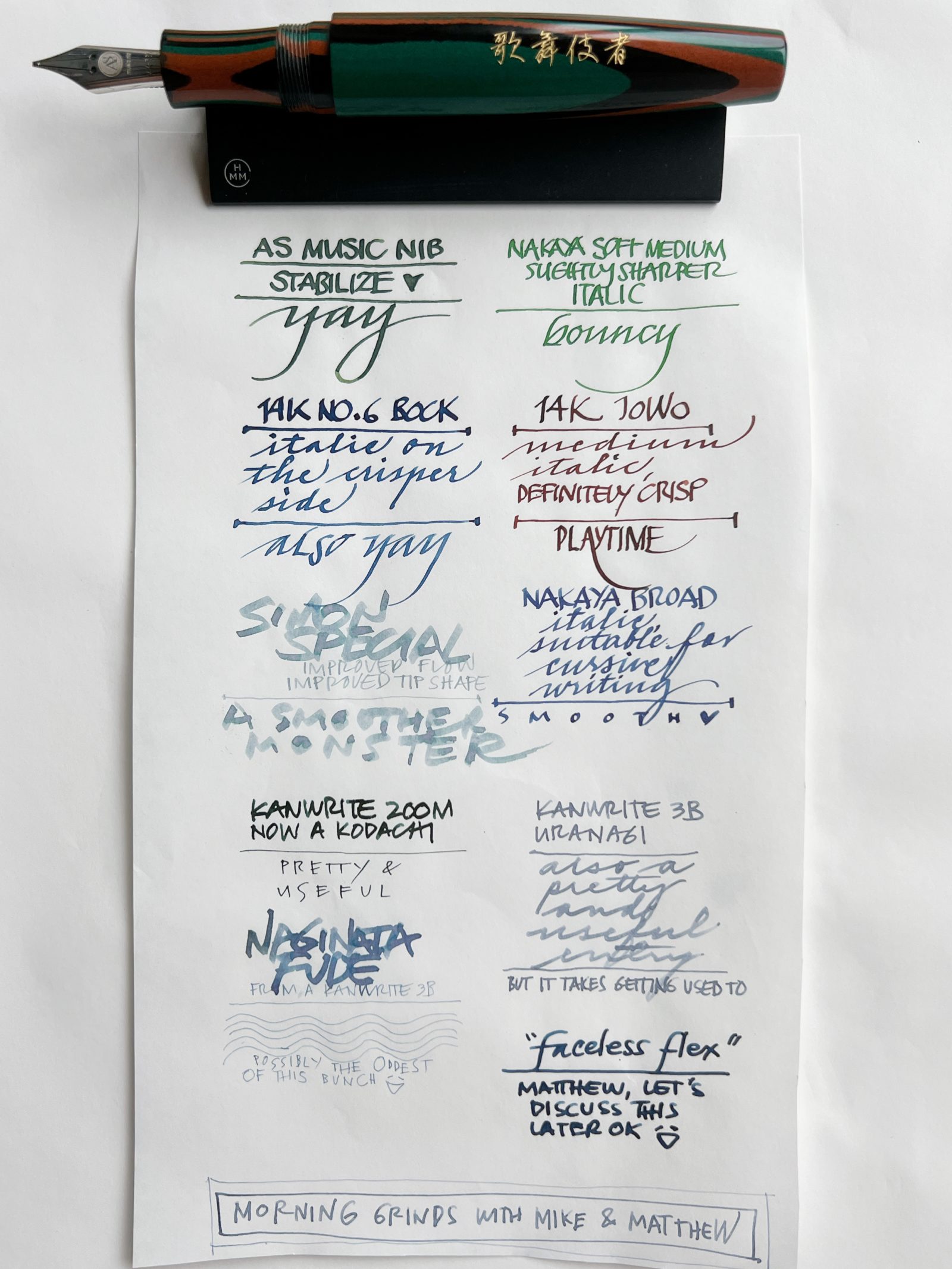 What’s so special about specialty nibs? – Leigh Reyes. My Life As a Verb.